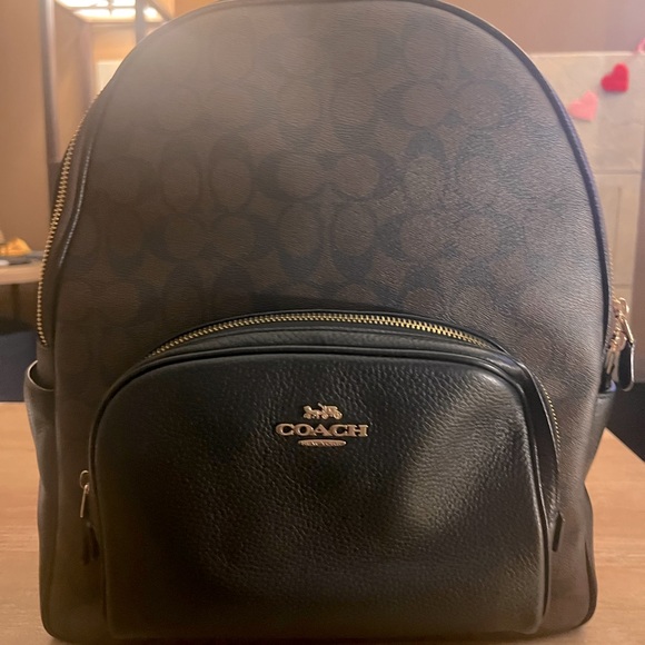 Coach | Bags | Coach 6495 Large Court Backpack In Signature Canvas ...